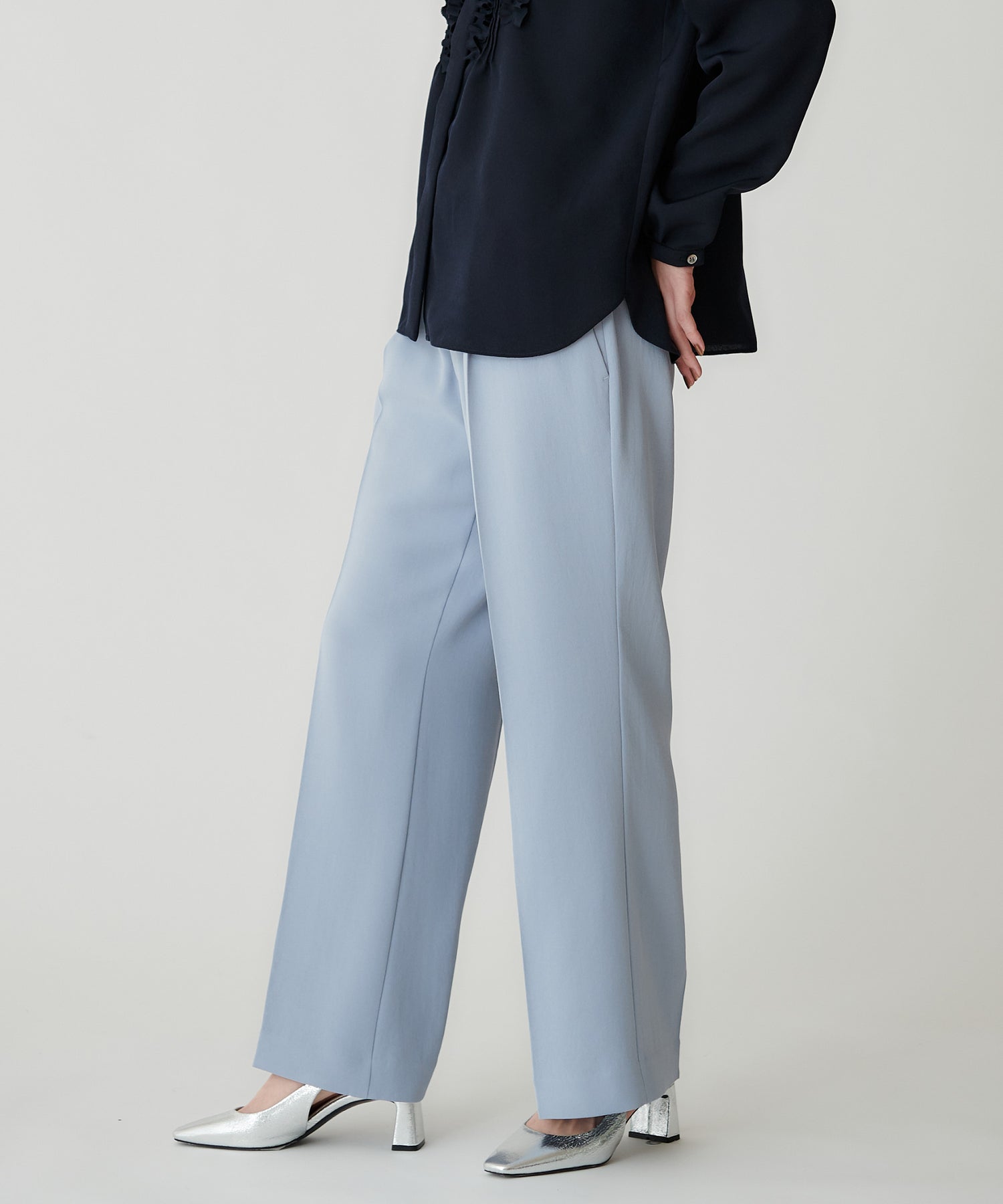 バックサテンジョーゼットパンツ – FACE SANS FARD